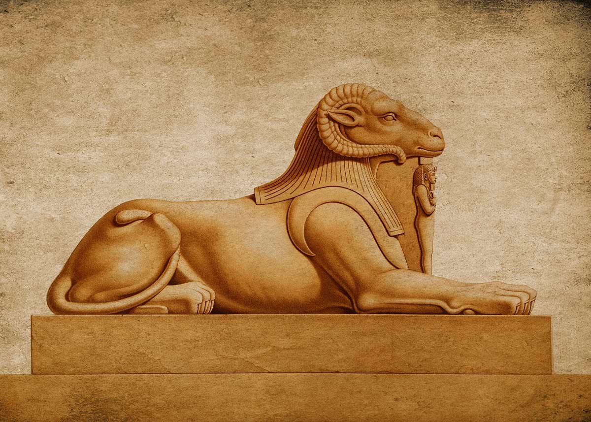 'Criosphinx Egypt' Poster, picture, metal print, paint by XandYart ...
