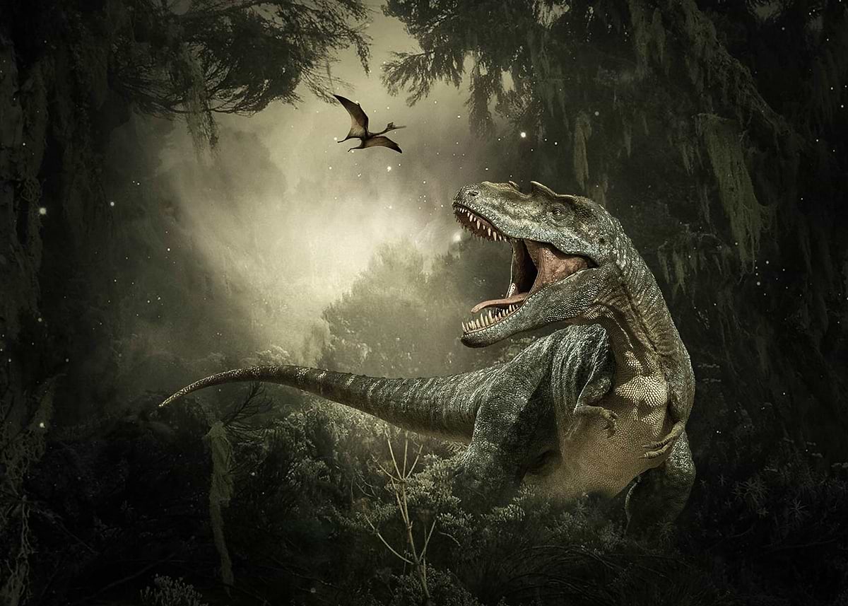'Dinosaur Tyrannosaurus Rex' Poster, picture, metal print, paint by ...