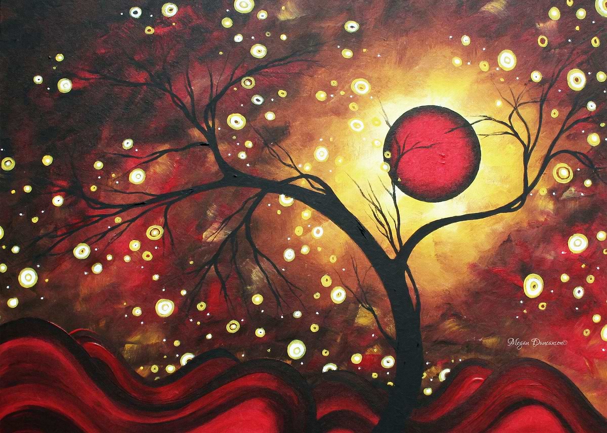 'Glowing Orb ' Poster, picture, metal print, paint by Megan Duncanson ...