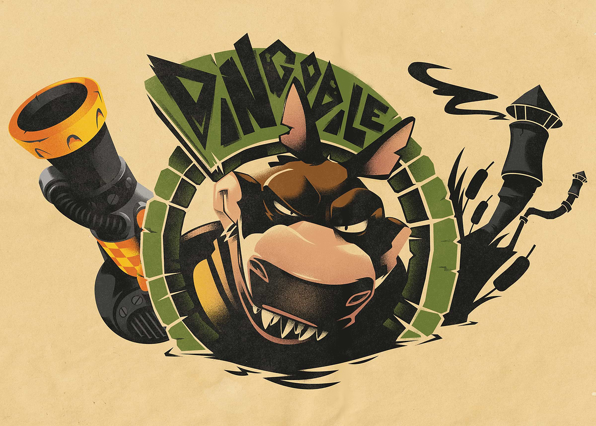 'Dingodile Portrait' Poster, picture, metal print, paint by Crash ...