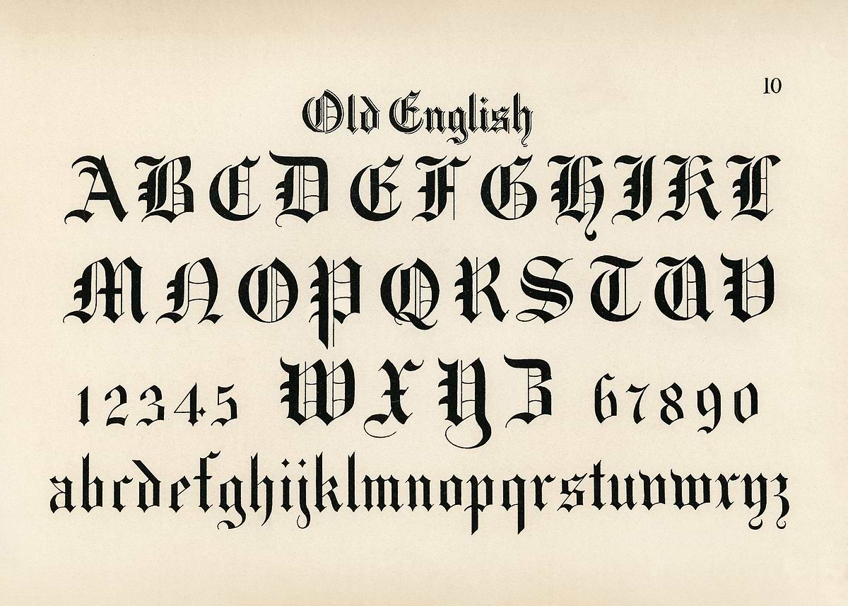 'OLD ENGLISH' Poster, picture, metal print, paint by CaptiveArtDesigns ...