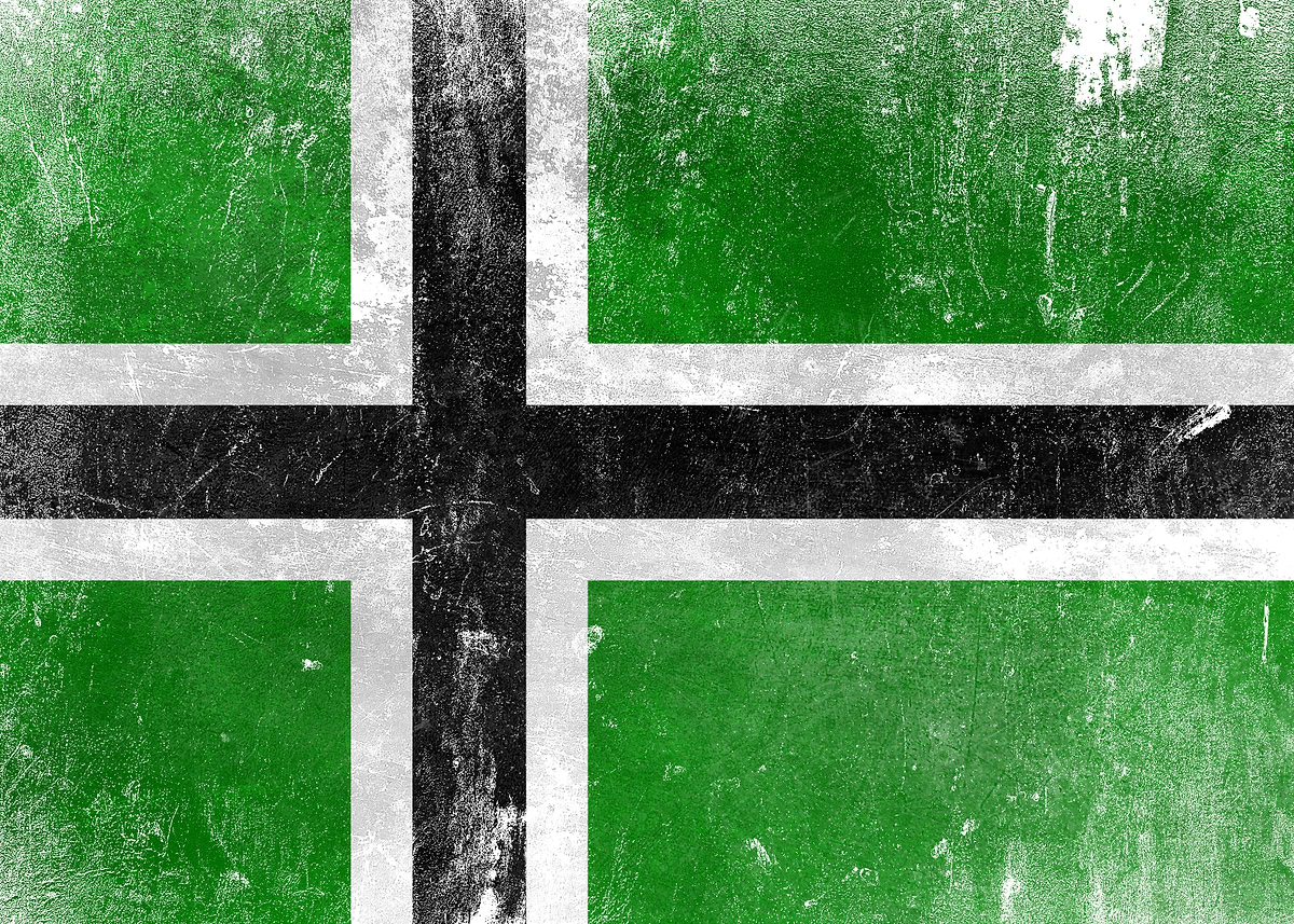 'Vinland Flag ' Poster, picture, metal print, paint by Dalibor Novak ...