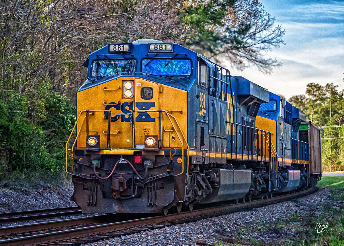 'CSX Train South Carolina' Poster, picture, metal print, paint by ...