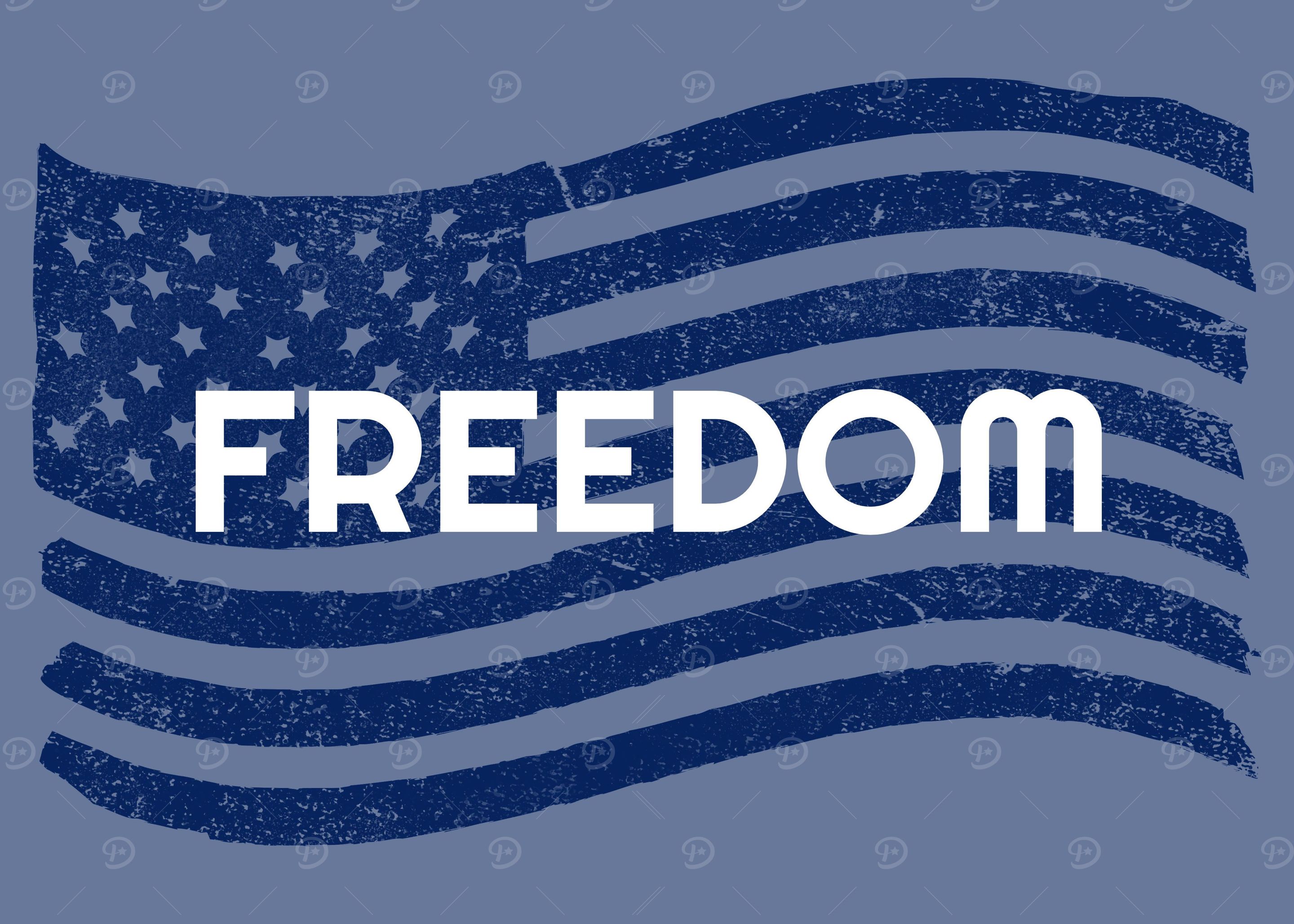'Freedom American Flag' Poster, picture, metal print, paint by ...