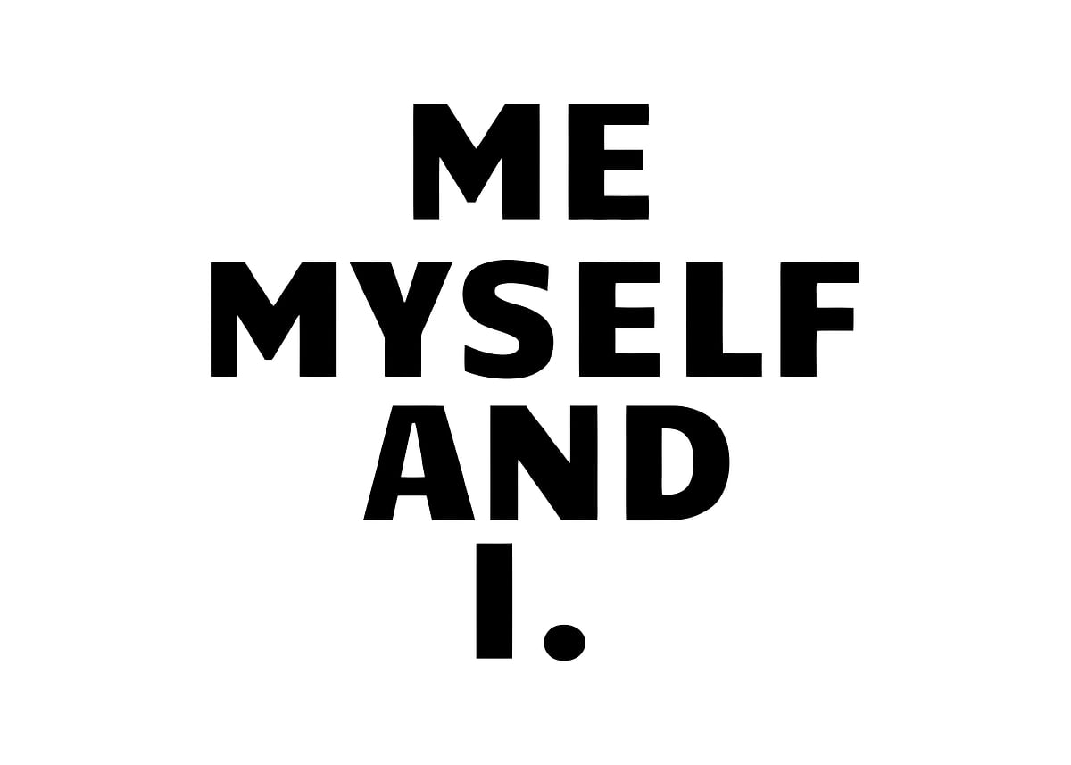 'ME MYSELF AND I' Poster, picture, metal print, paint by RevArt ...