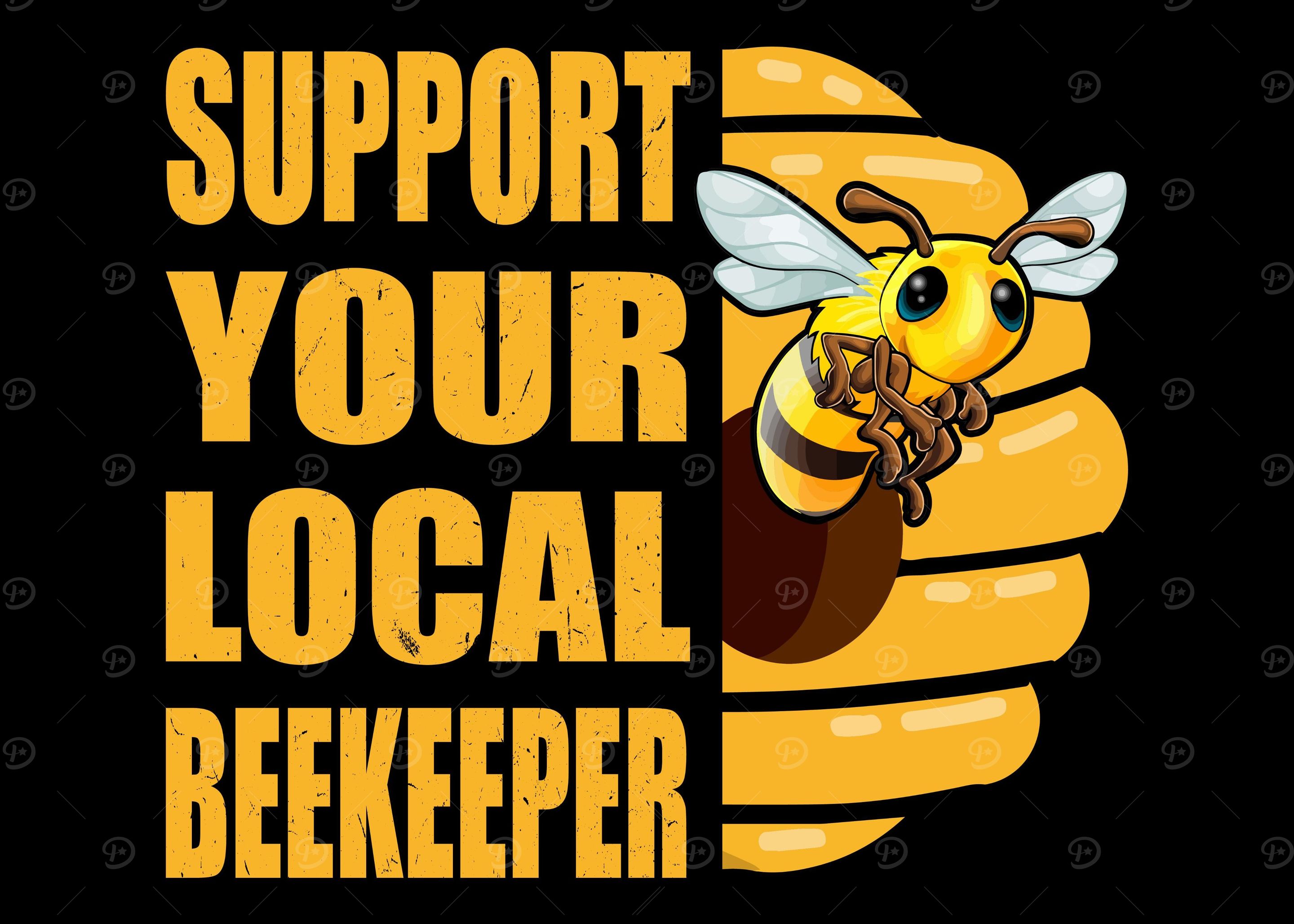 'Beekeeping Beekeeper Honey' Poster, picture, metal print, paint by ...