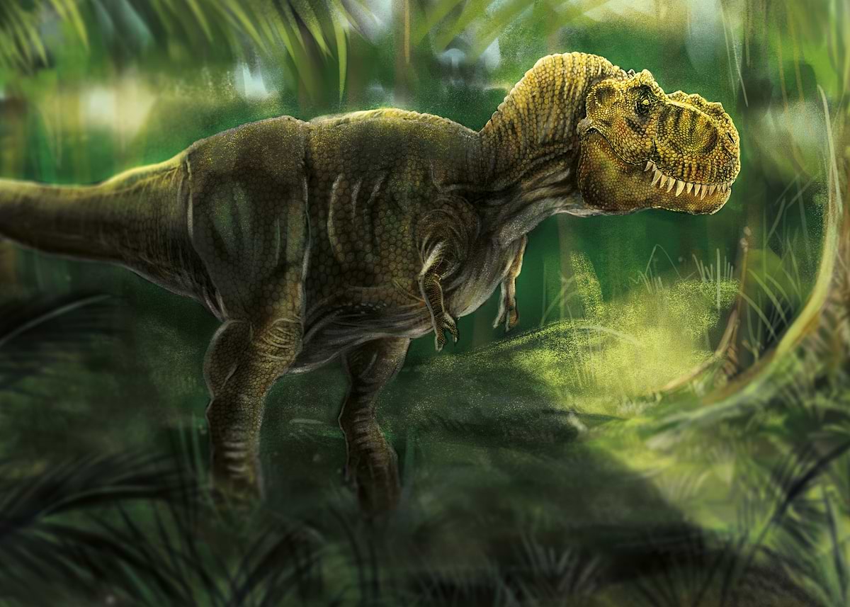 'Trex' Poster, picture, metal print, paint by alandodrawing | Displate