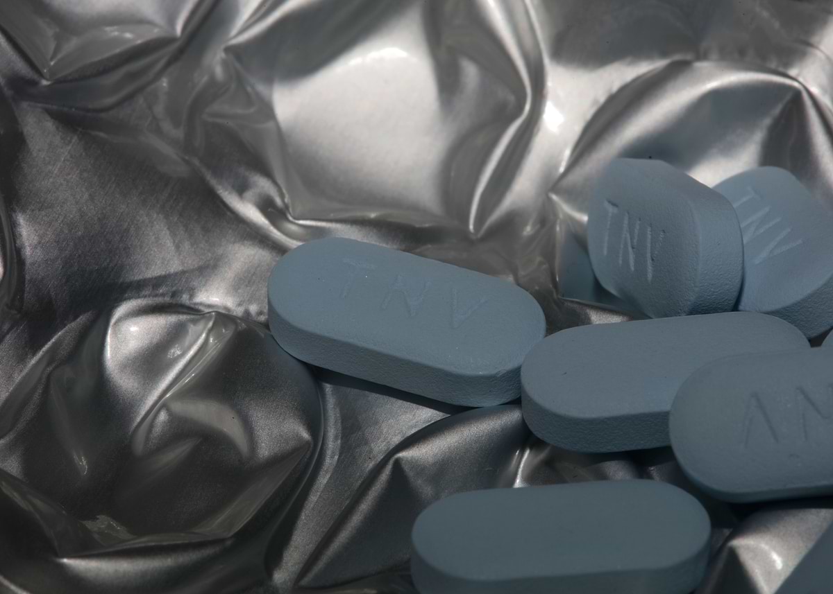 'Blue medical pills macro' Poster, picture, metal print, paint by ...