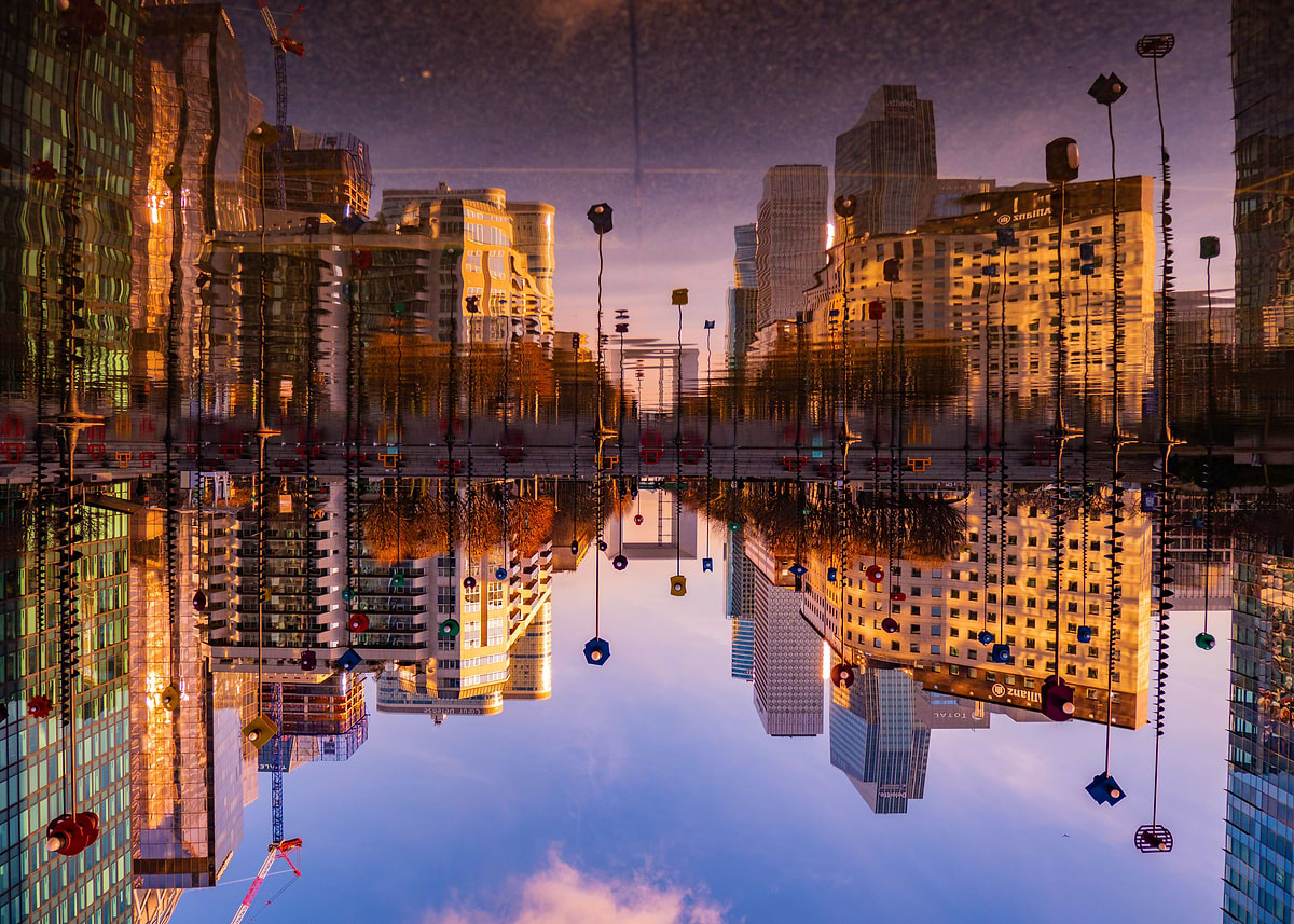 'Reverse Reflection Paris' Poster, picture, metal print, paint by Mike ...