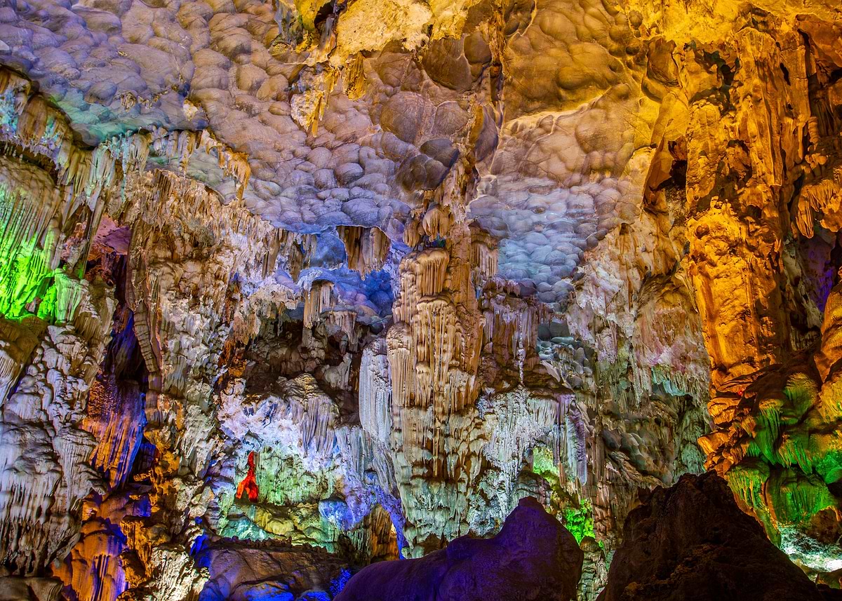 'Colorful stalactites' Poster, picture, metal print, paint by Thanh ...