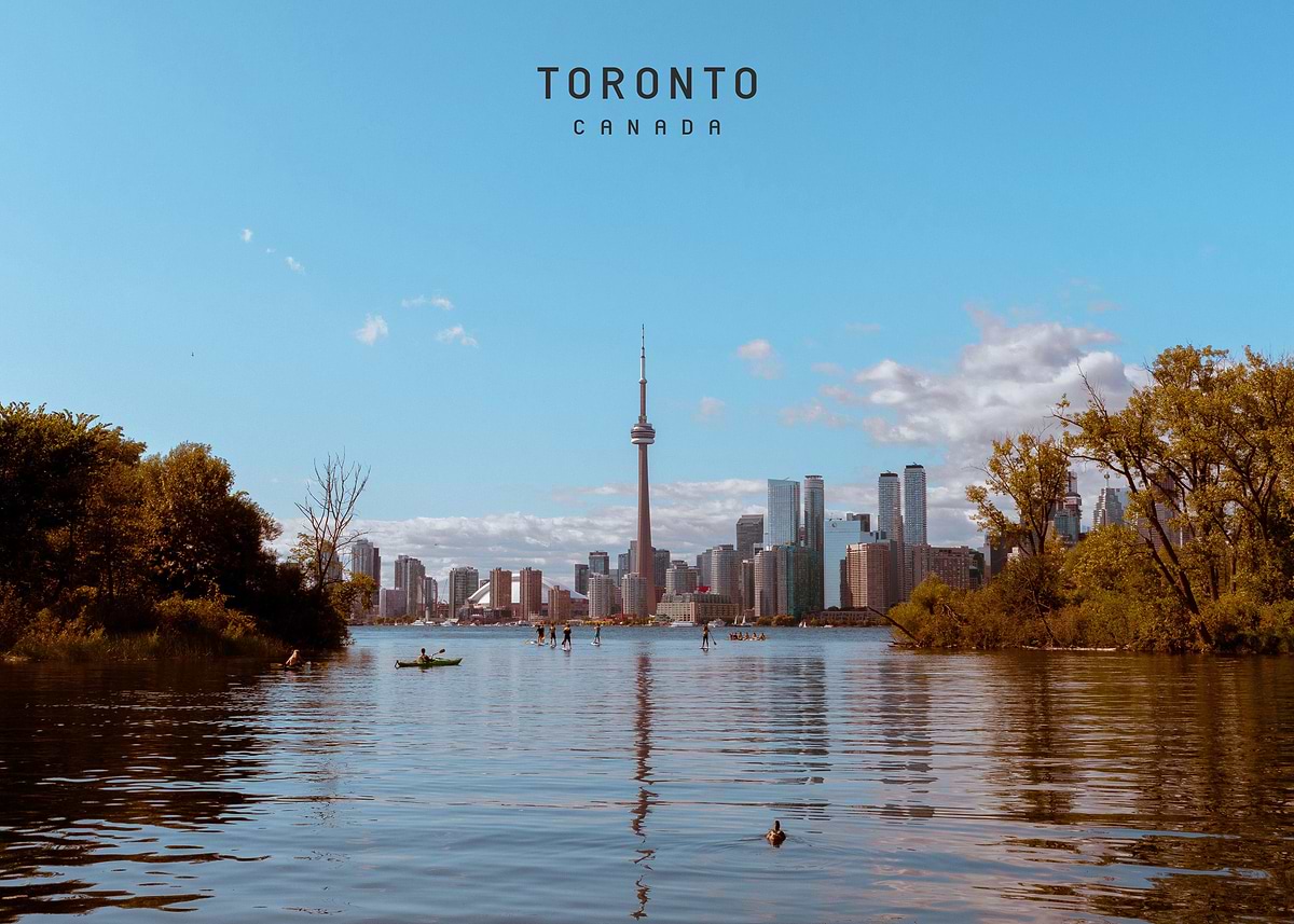 'Toronto ' Poster, picture, metal print, paint by Travel Addict | Displate