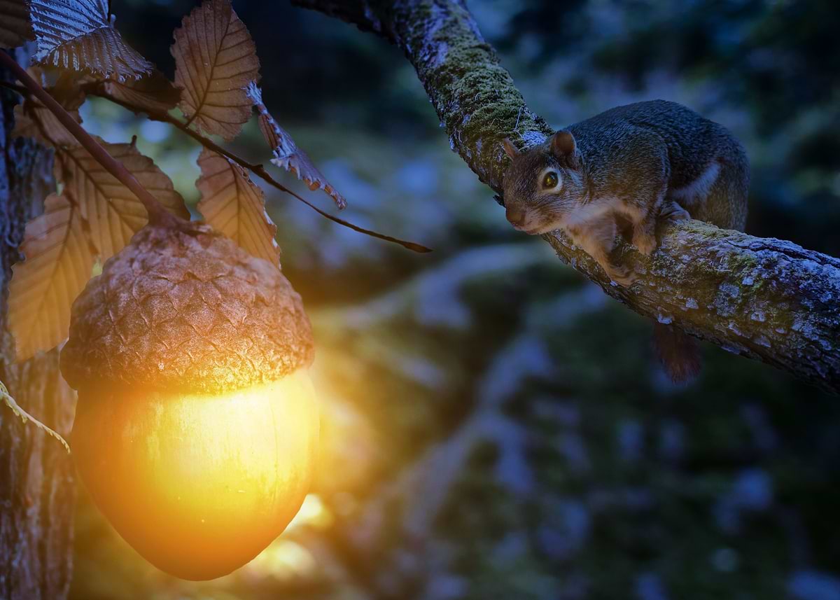 'The Golden Acorn' Poster, picture, metal print, paint by Piat ...