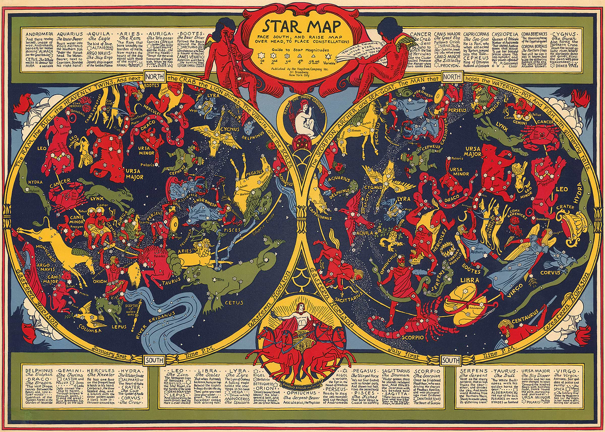 'Star Map' Poster, picture, metal print, paint by Sam Kal | Displate
