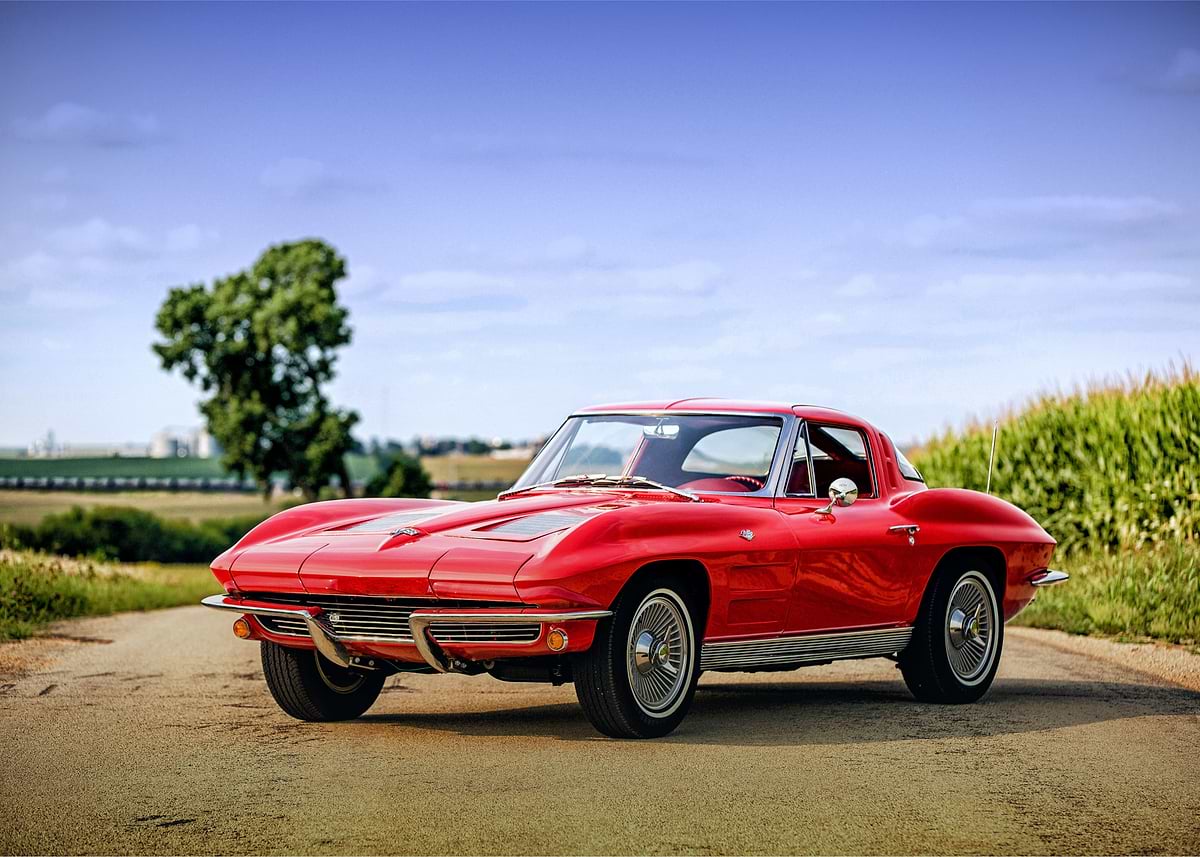 'Corvette C2' Poster, picture, metal print, paint by Job Lodders | Displate