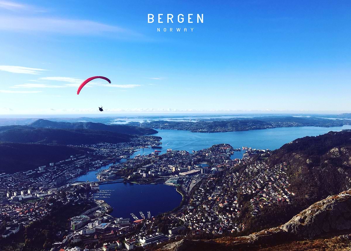 'Bergen ' Poster, picture, metal print, paint by Explore Universe ...