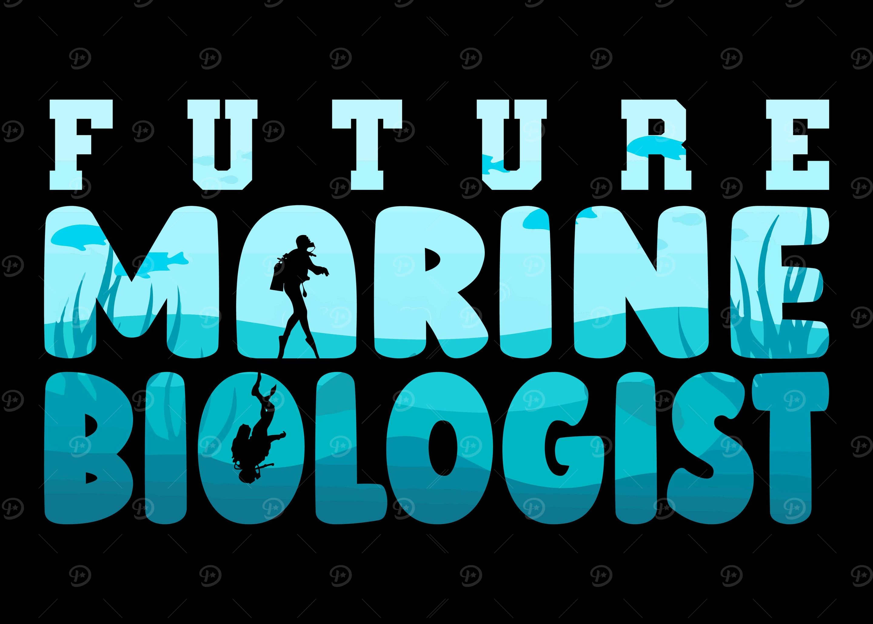 'Marine Biology' Poster, picture, metal print, paint by CrazySquirrel ...