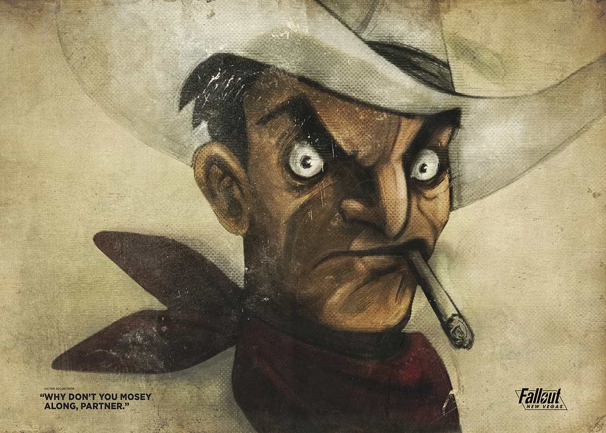 'Mosey Around' Poster, picture, metal print, paint by Fallout | Displate