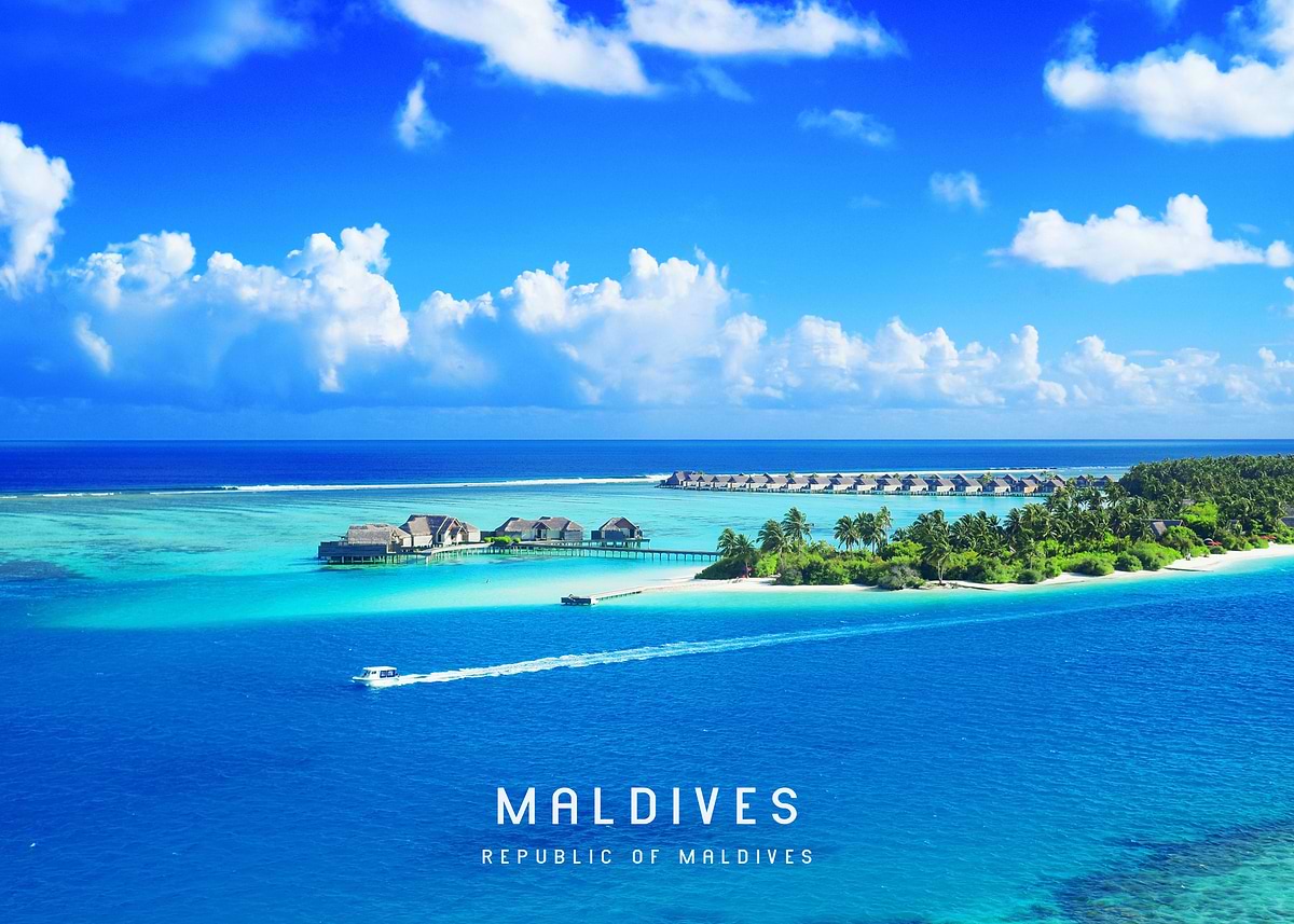 'Maldives ' Poster, picture, metal print, paint by Explore Universe ...