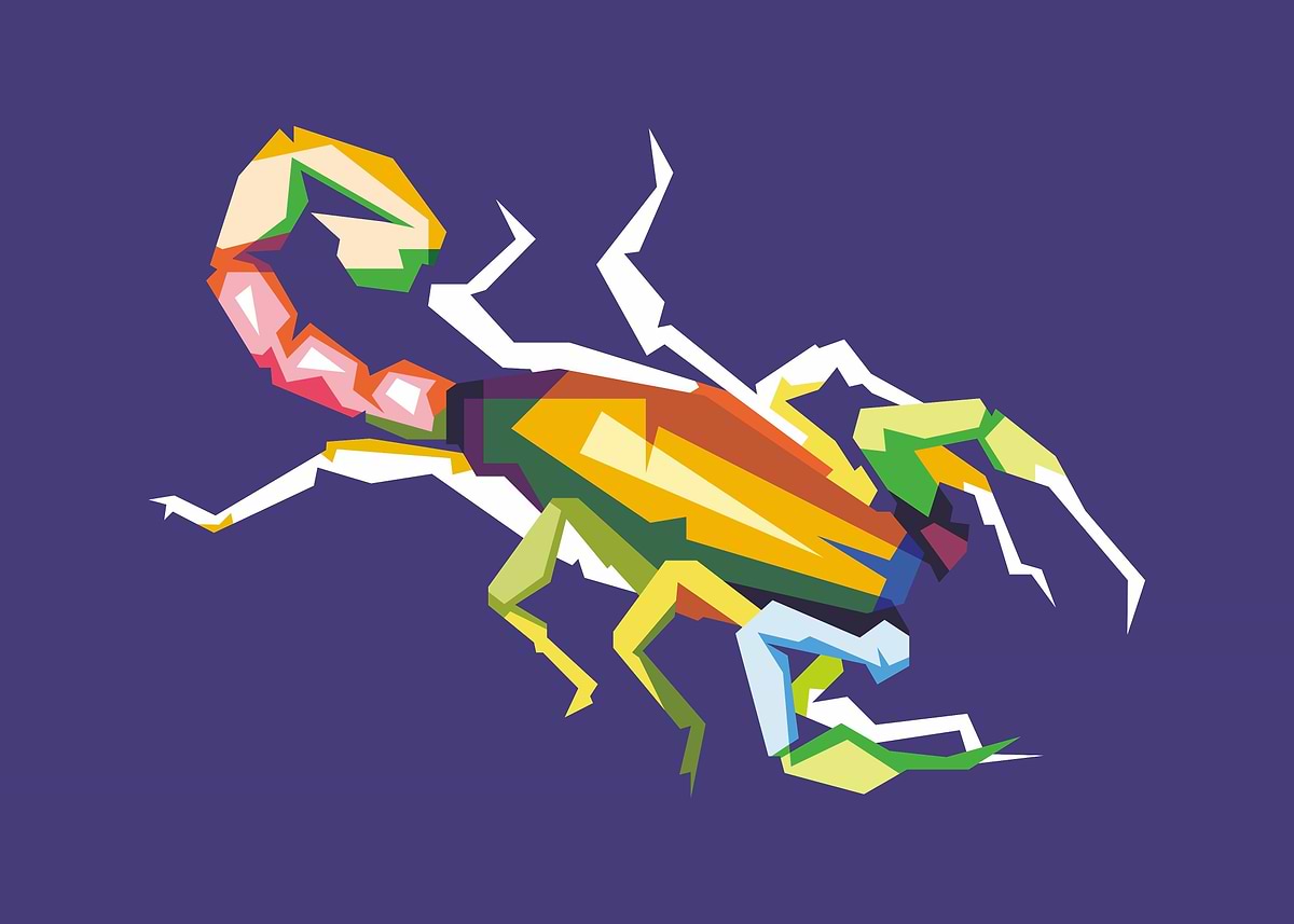 'Wpap popart Scorpion Art' Poster, picture, metal print, paint by Rizky ...
