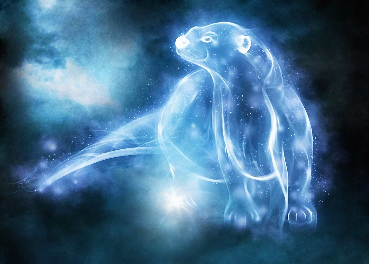 'Otter Patronus' Poster, picture, metal print, paint by Wizarding World | Displate