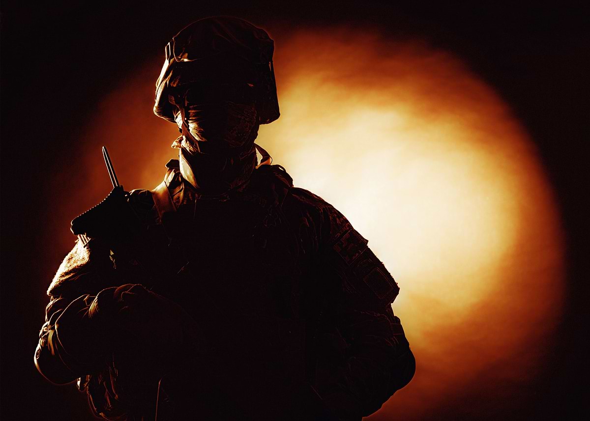 'Army soldier ' Poster, picture, metal print, paint by ...