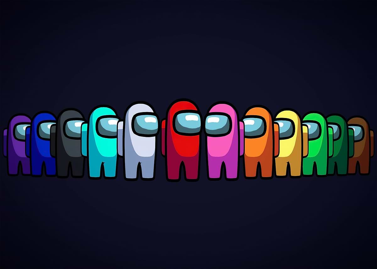 'Among Us All Character' Poster, picture, metal print, paint by Lunaxys ...