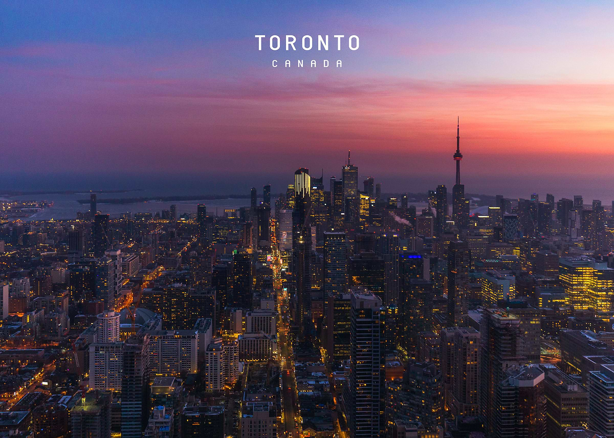 'Toronto ' Poster, picture, metal print, paint by Travel Addict | Displate