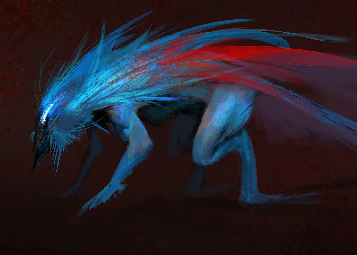 'creature fantasy art' Poster, picture, metal print, paint by Korban ...