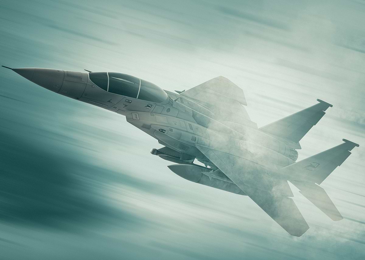 'F15 Eagle' Poster, picture, metal print, paint by Wes Jones | Displate