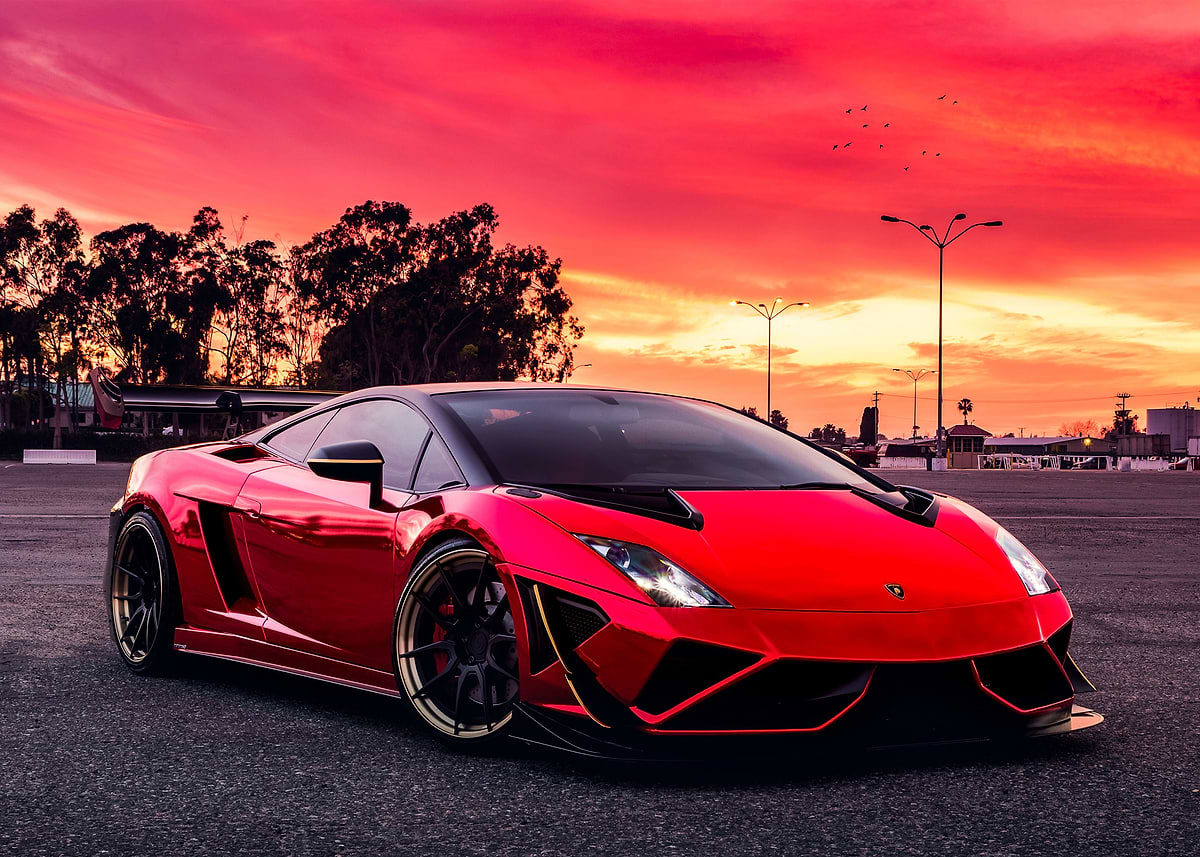 'Lamborghini Gallardo' Poster, picture, metal print, paint by Monster ...