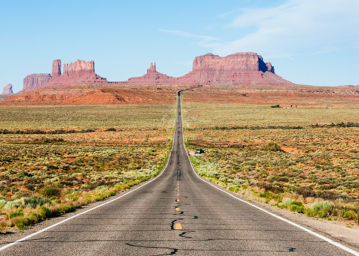 'Route 163 Monument Valley' Poster, picture, metal print, paint by ...