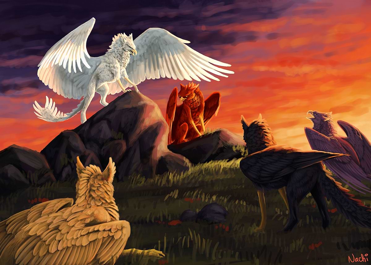 'Fantasy Animal' Poster, picture, metal print, paint by black parrot ...