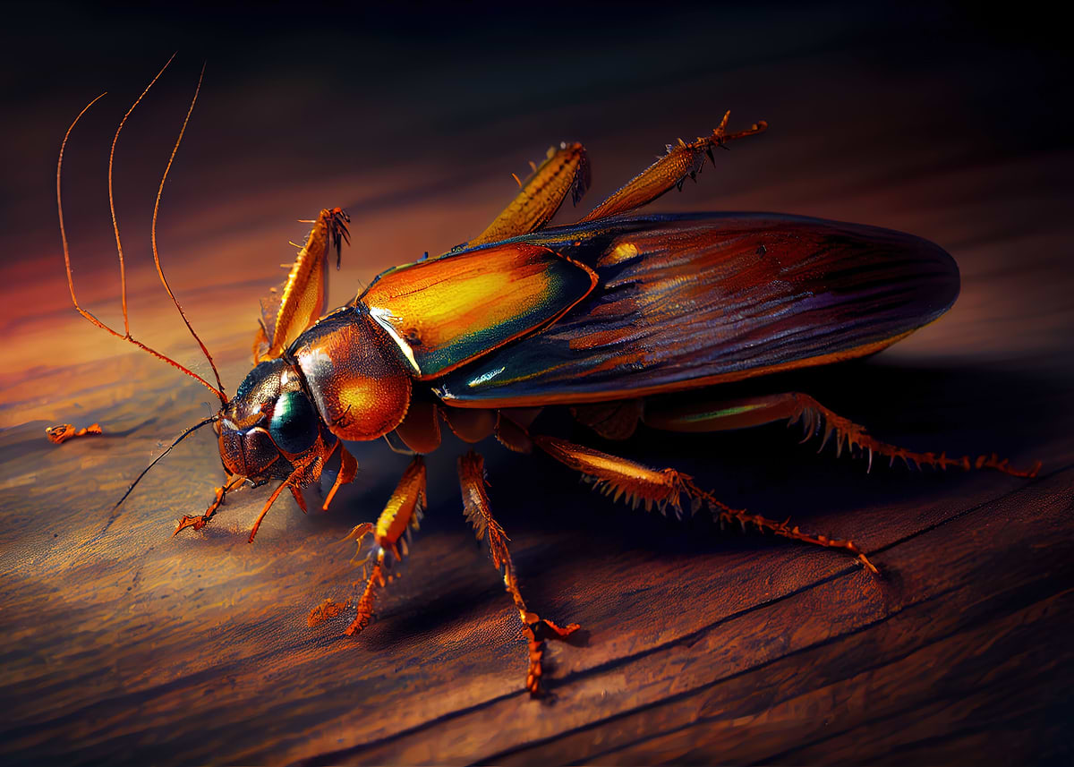 'Cockroach insect' Poster, picture, metal print, paint by Alexandru ...