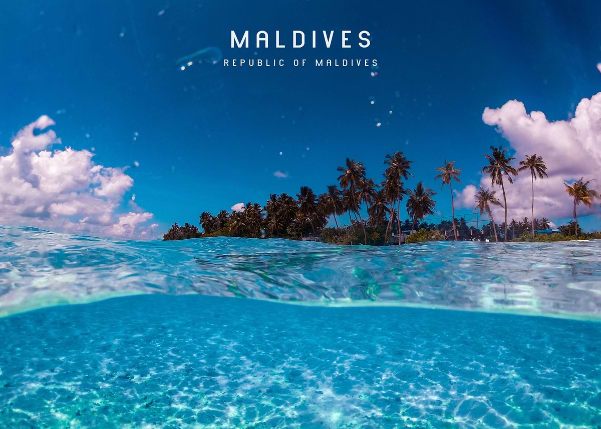 'Maldives ' Poster, picture, metal print, paint by Explore Universe ...
