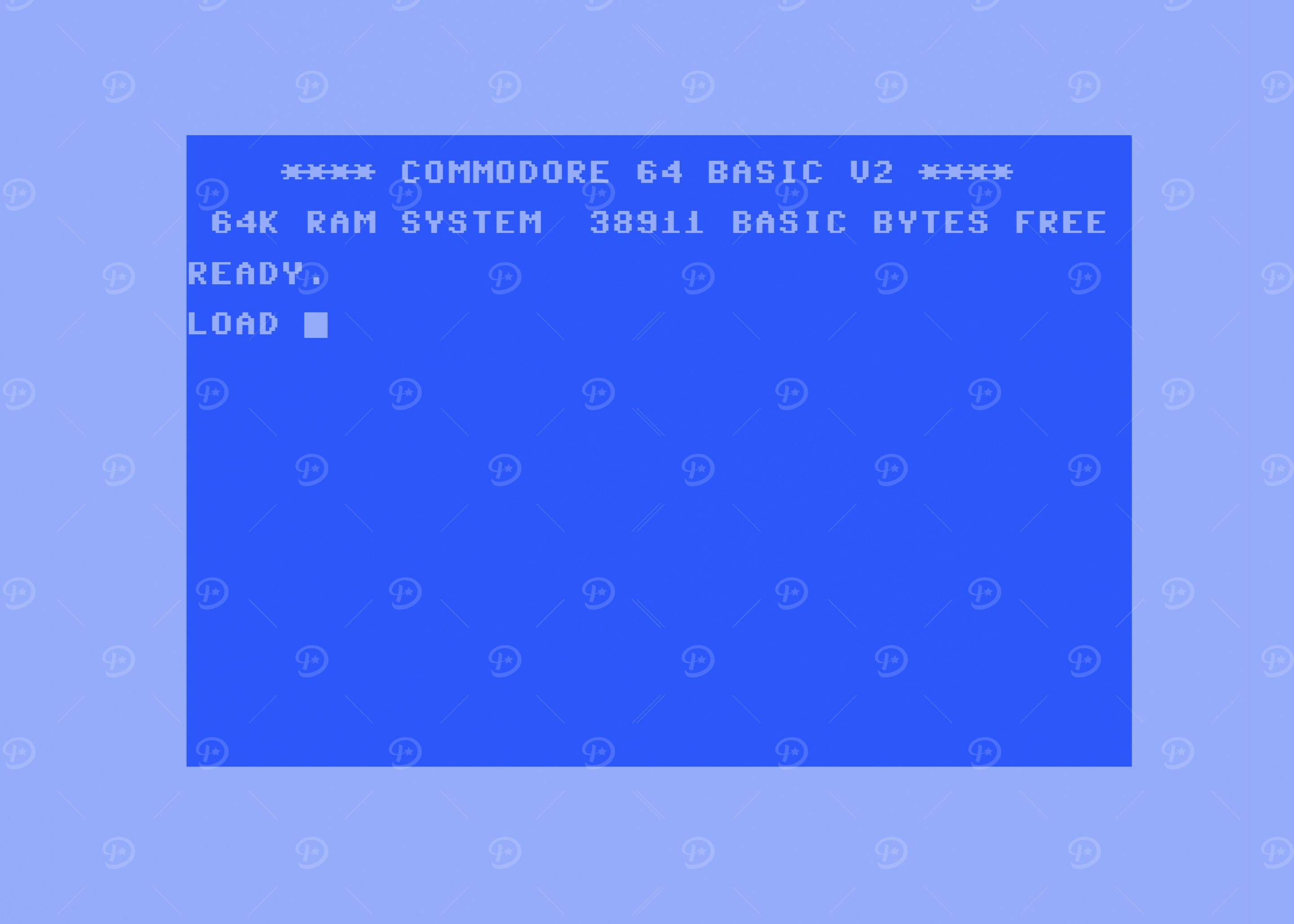 'Commodore 64 load retro C6' Poster, picture, metal print, paint by ...