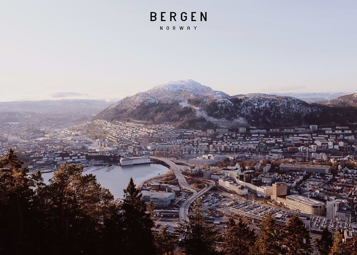 'Bergen ' Poster, picture, metal print, paint by Explore Universe ...
