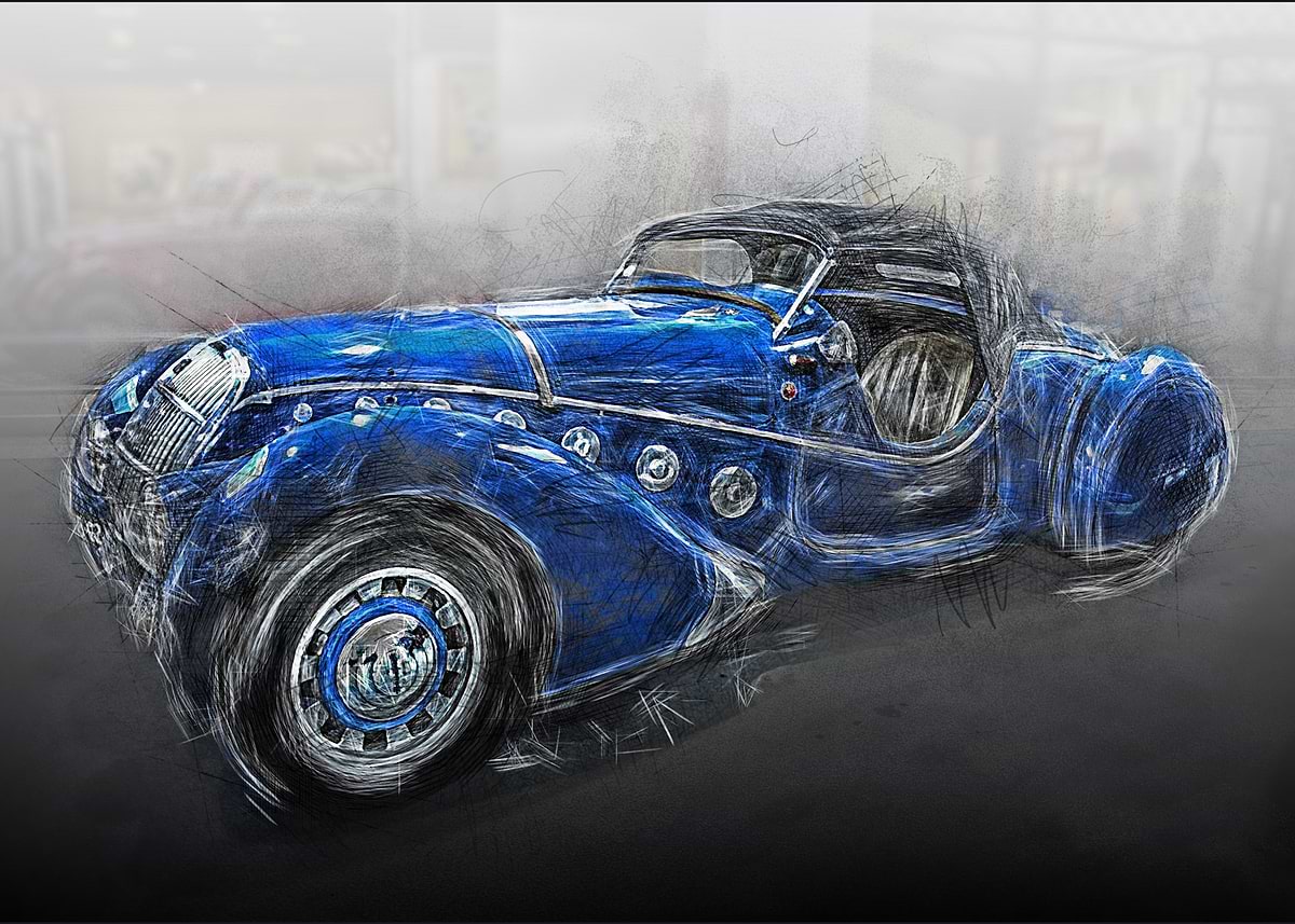 'Car Prototype' Poster, picture, metal print, paint by Anderson Felix ...