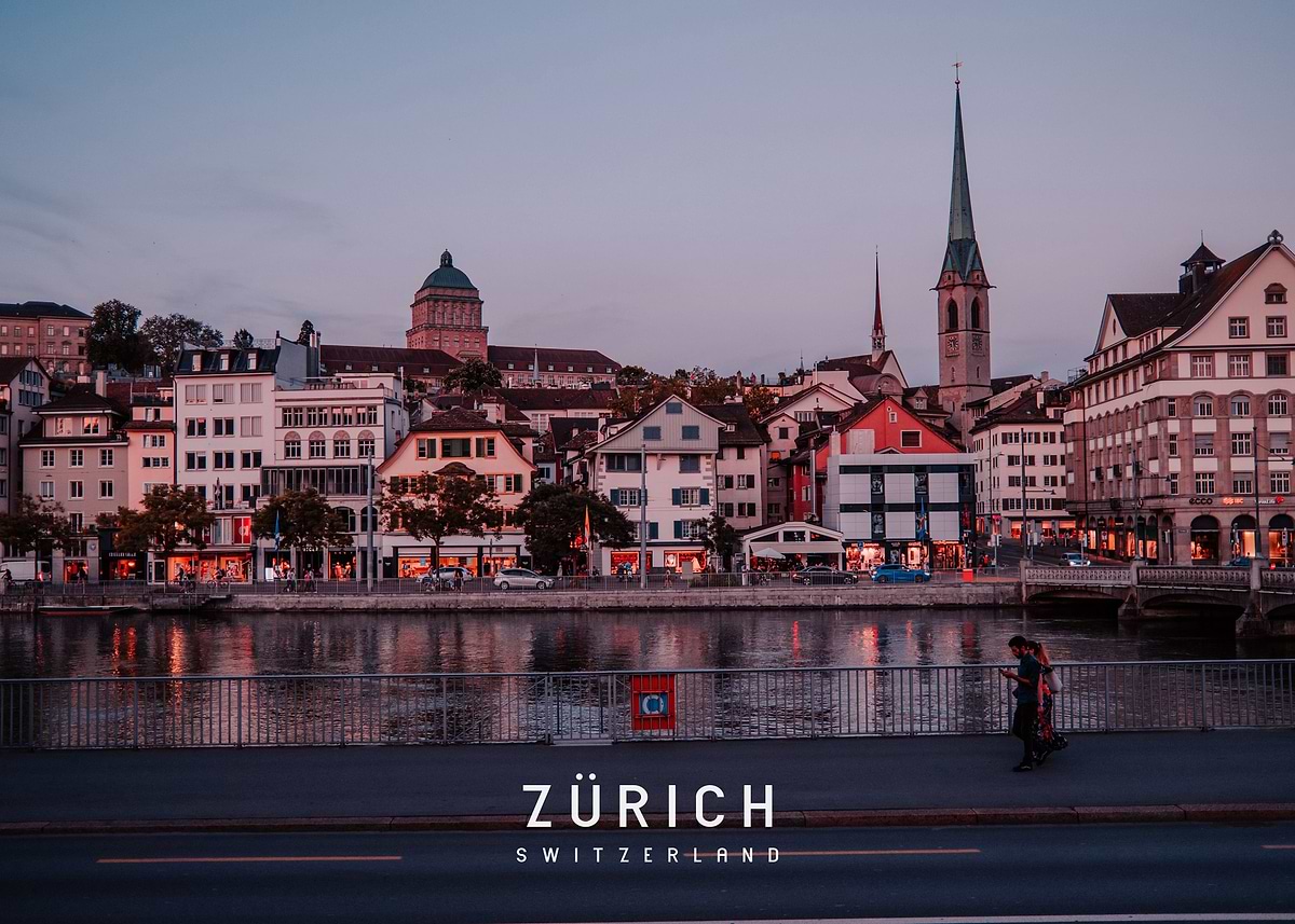 'Zurich ' Poster, picture, metal print, paint by Big City | Displate