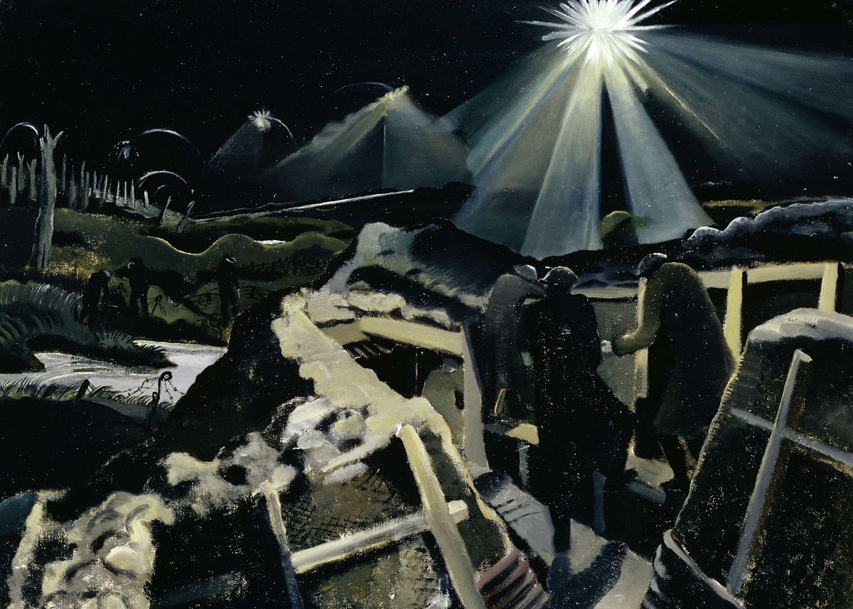 'The Ypres Salient at Night' Poster, picture, metal print, paint by ...