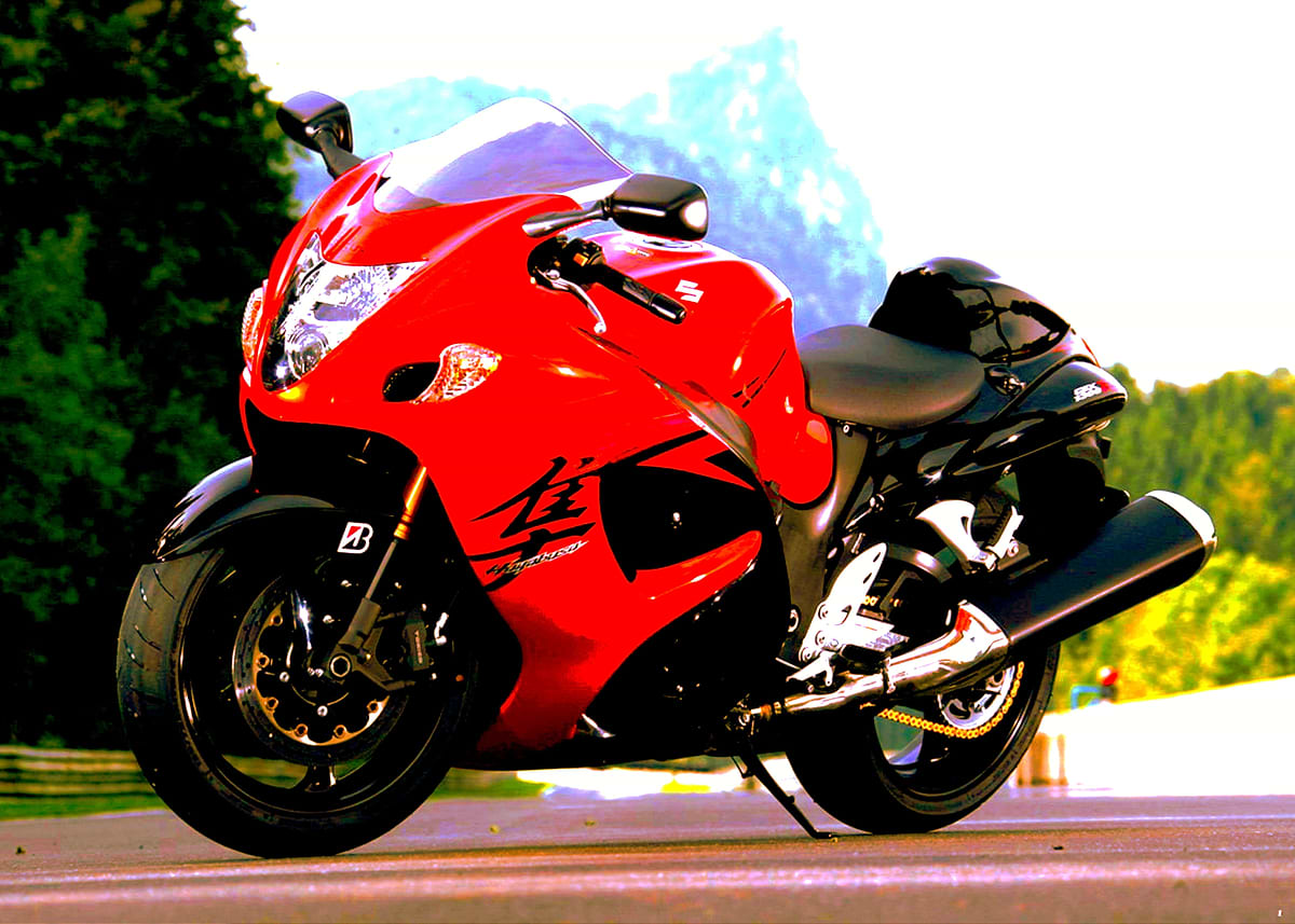 'Suzuki Hayabusa' Poster, picture, metal print, paint by Sam Gong ...