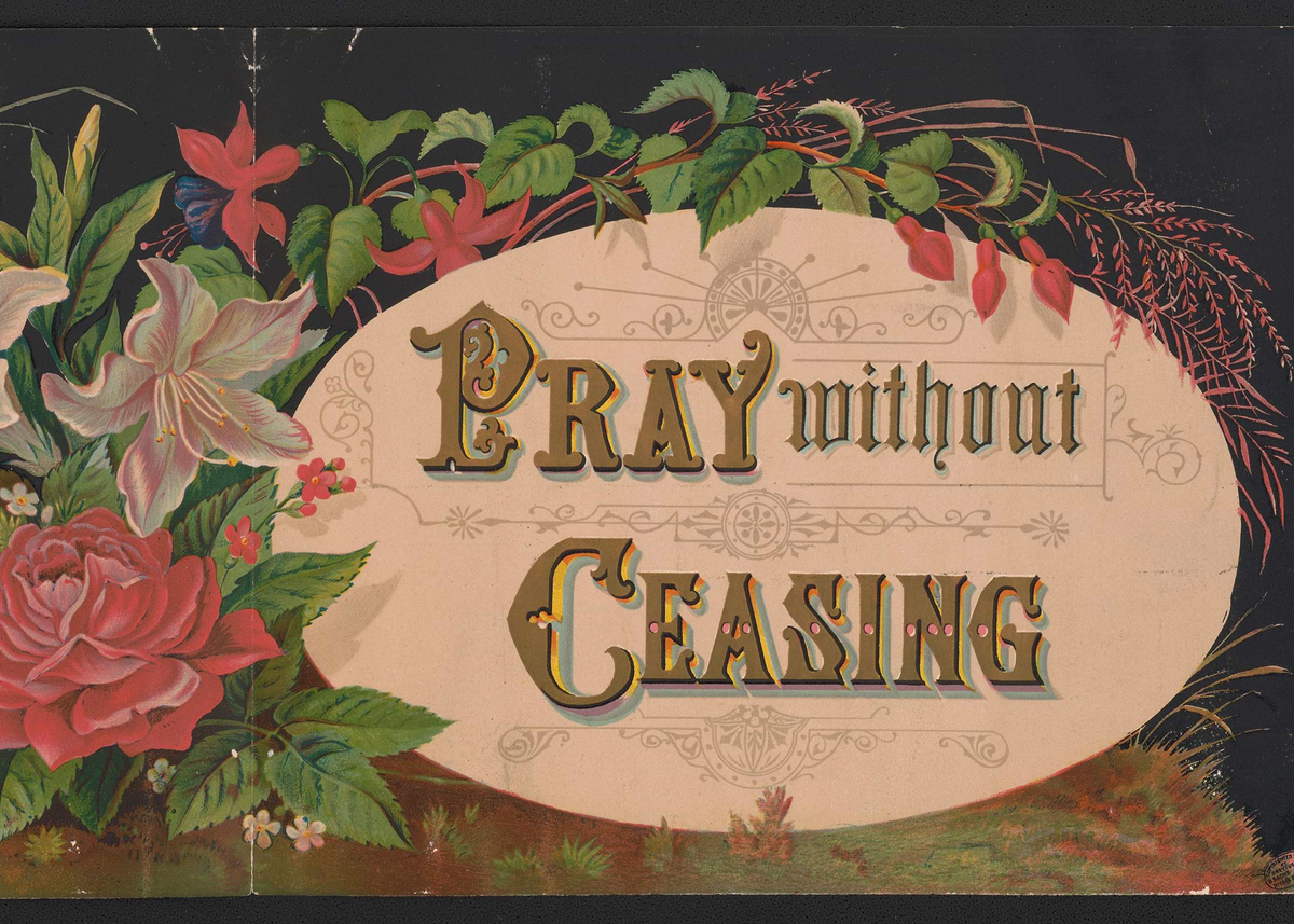 'Pray without ceasing' Poster, picture, metal print, paint by Stephen ...
