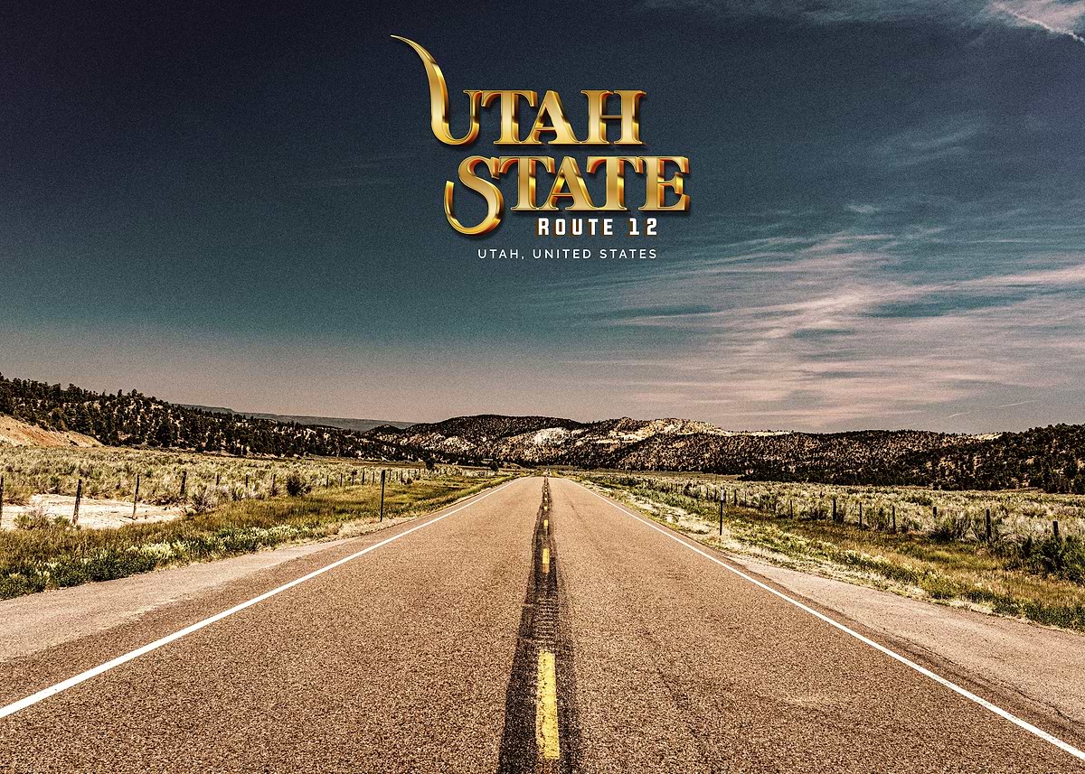 'Utah State Route 12' Poster, picture, metal print, paint by Gestalt ...