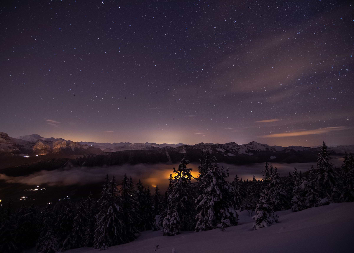 'Beautiful Night View' Poster, picture, metal print, paint by ...