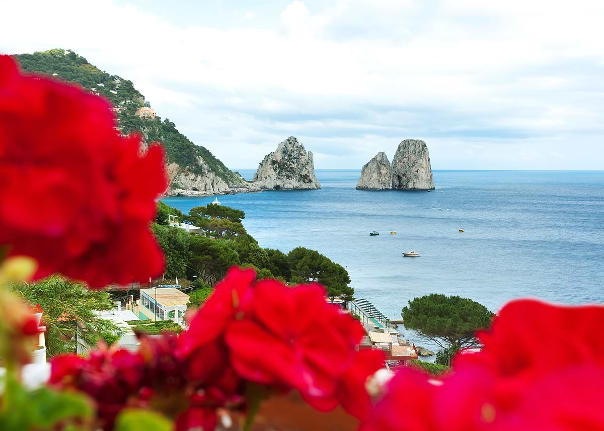 'Faraglioni in Capri Island' Poster, picture, metal print, paint by ...