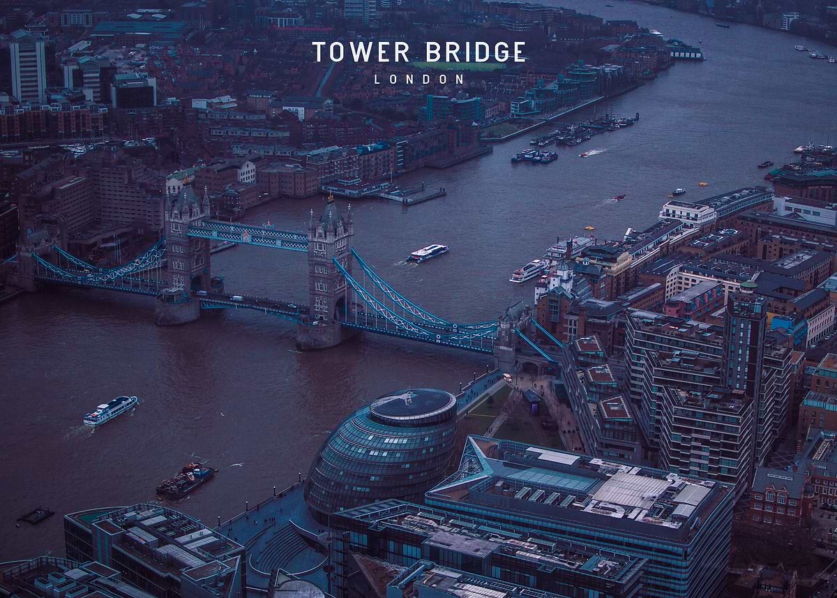 'Tower Bridge ' Poster, picture, metal print, paint by Travel Addict ...