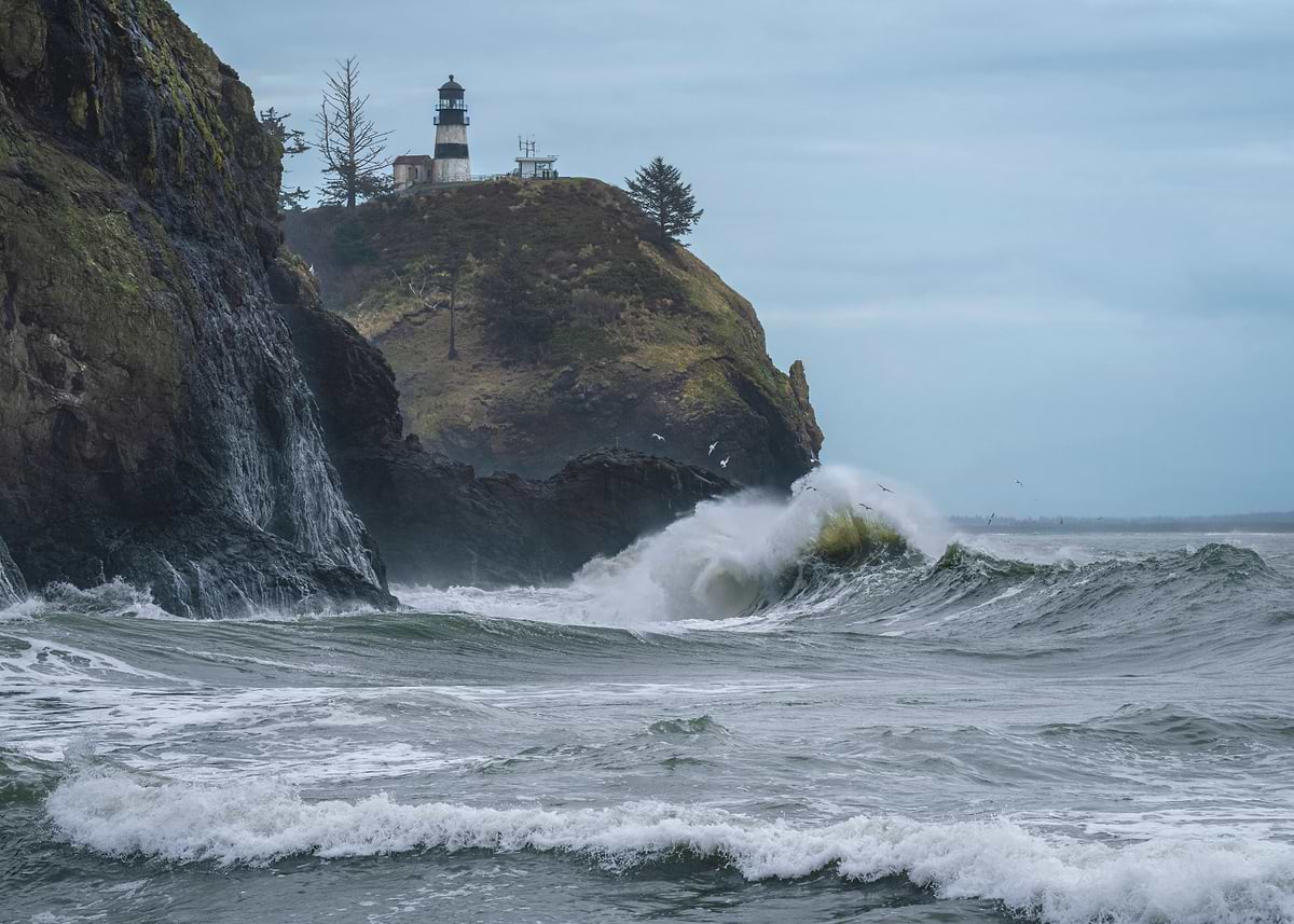 'Cape Disappointment' Poster, picture, metal print, paint by Louis Ruth ...