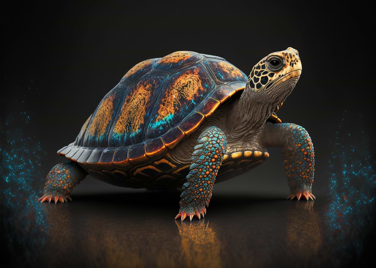 'Fantasy Turtle 3' Poster, picture, metal print, paint by Zanclus ...