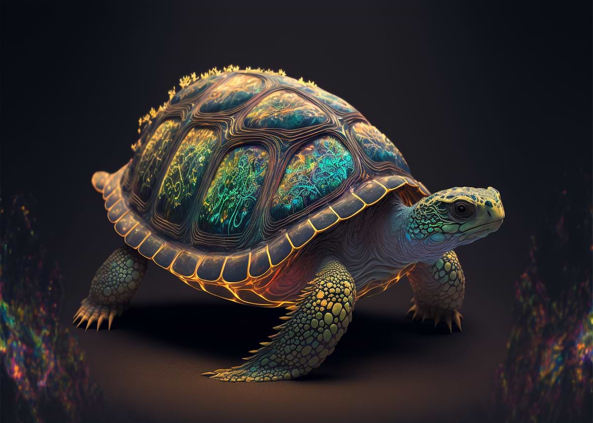 'Fantasy Turtle 10' Poster, picture, metal print, paint by Zanclus ...