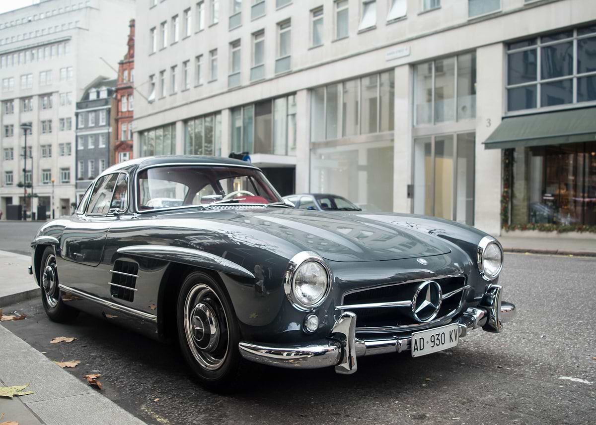 'Mercedes 300SL Gullwing' Poster, picture, metal print, paint by Job ...