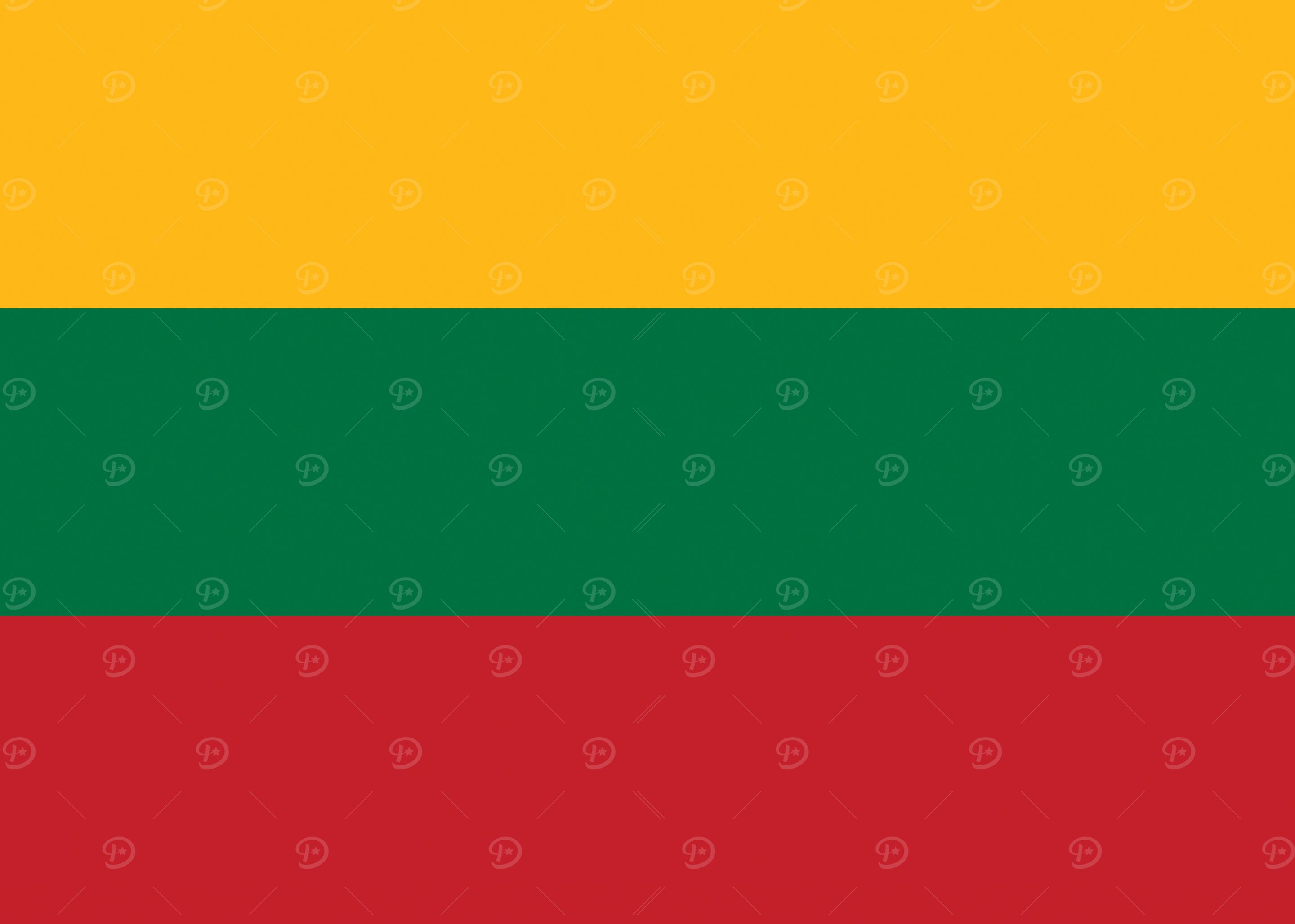 'Lithuanian Flag Lithuania' Poster, picture, metal print, paint by ...